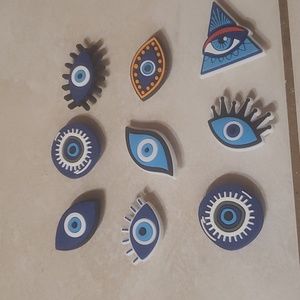 Jewelry | 9 Piece Evil Eye Charms For Crocs | Poshmark